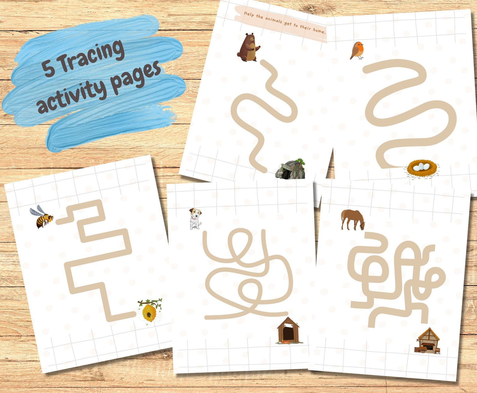 35 Printable Activity Pages for Kids Pre-school Activity Bundle Busy ...