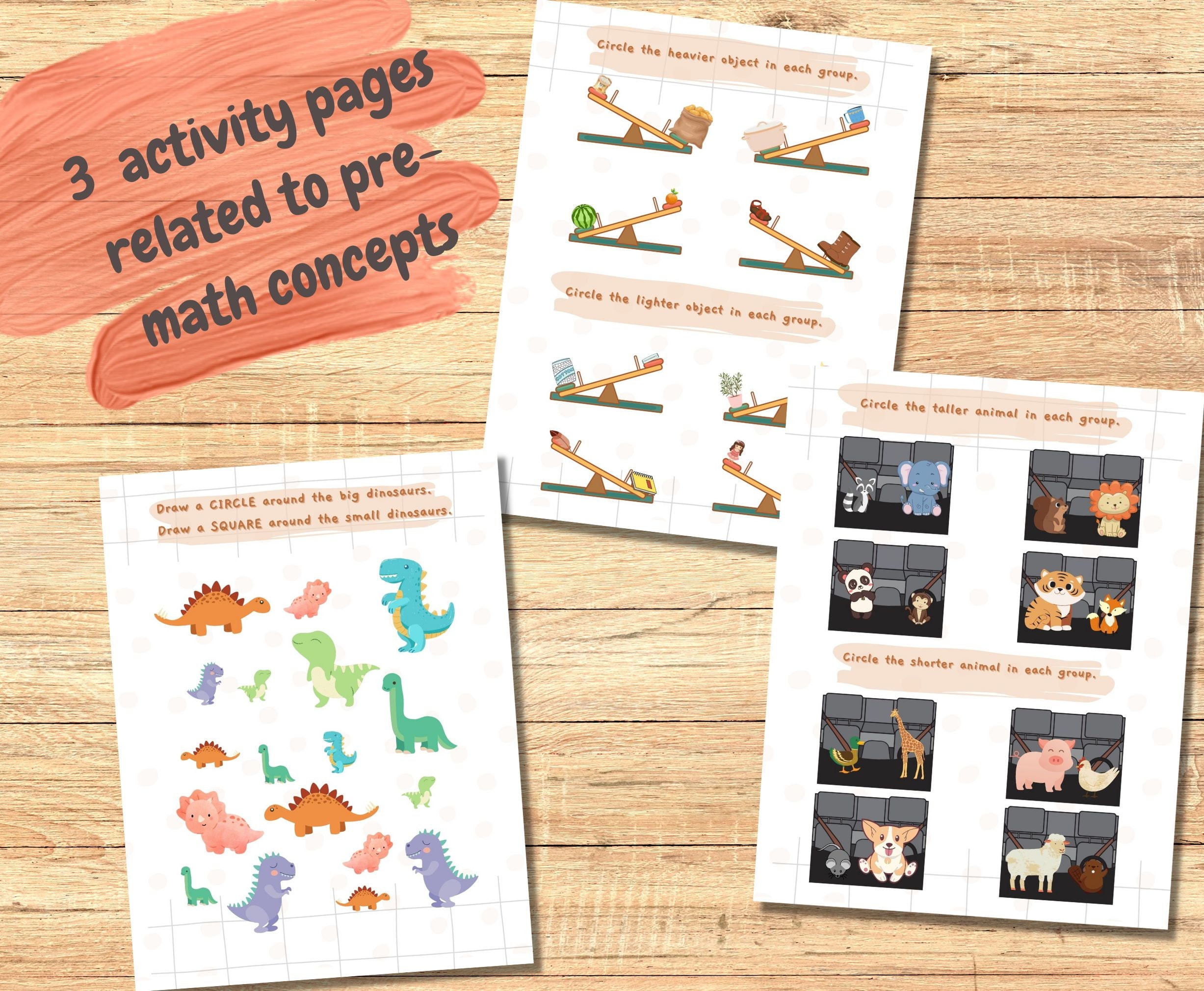 35 Printable Activity Pages for Kids Pre-school Activity Bundle Busy ...