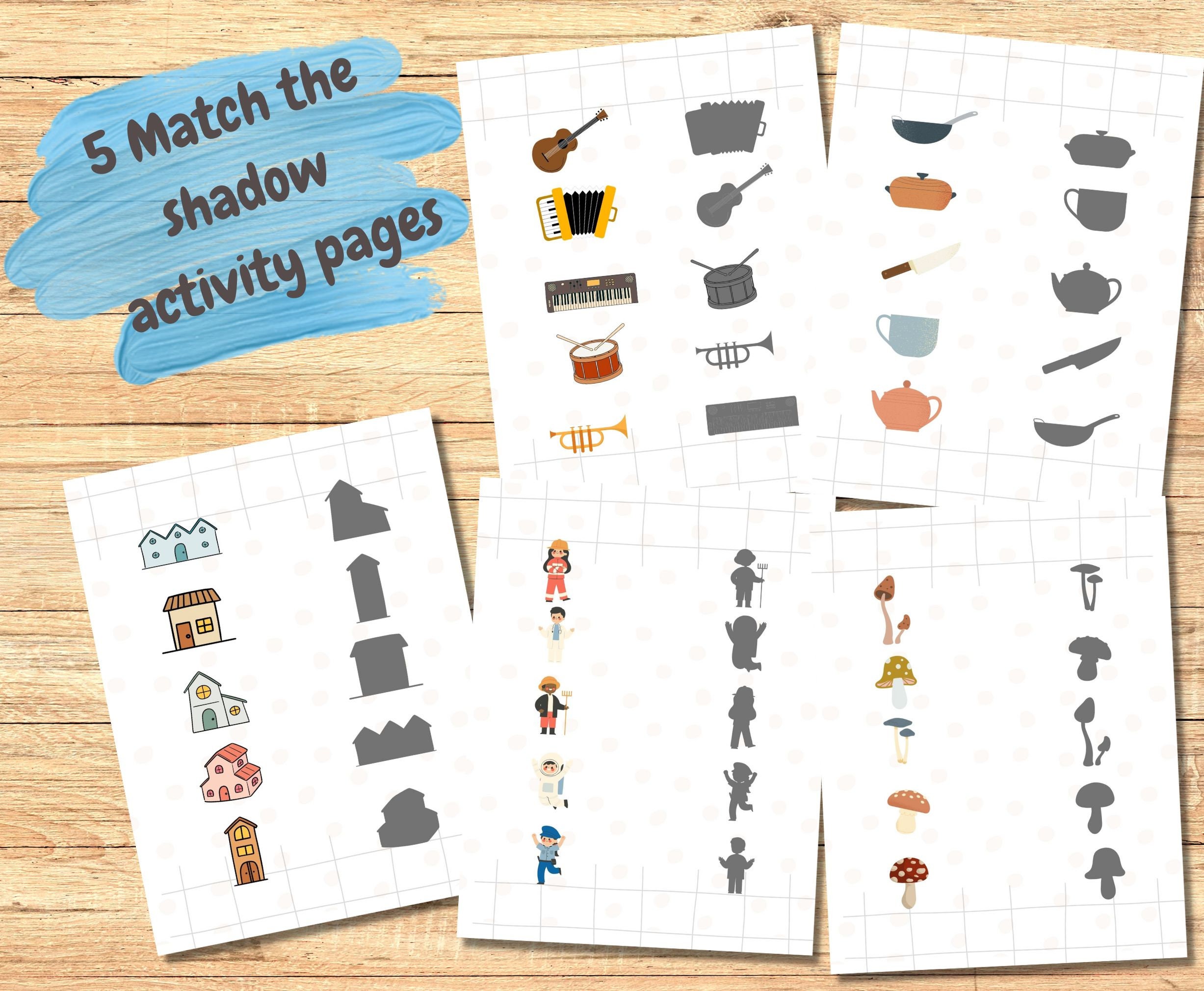 35 Printable Activity Pages for Kids Pre-school Activity Bundle Busy ...