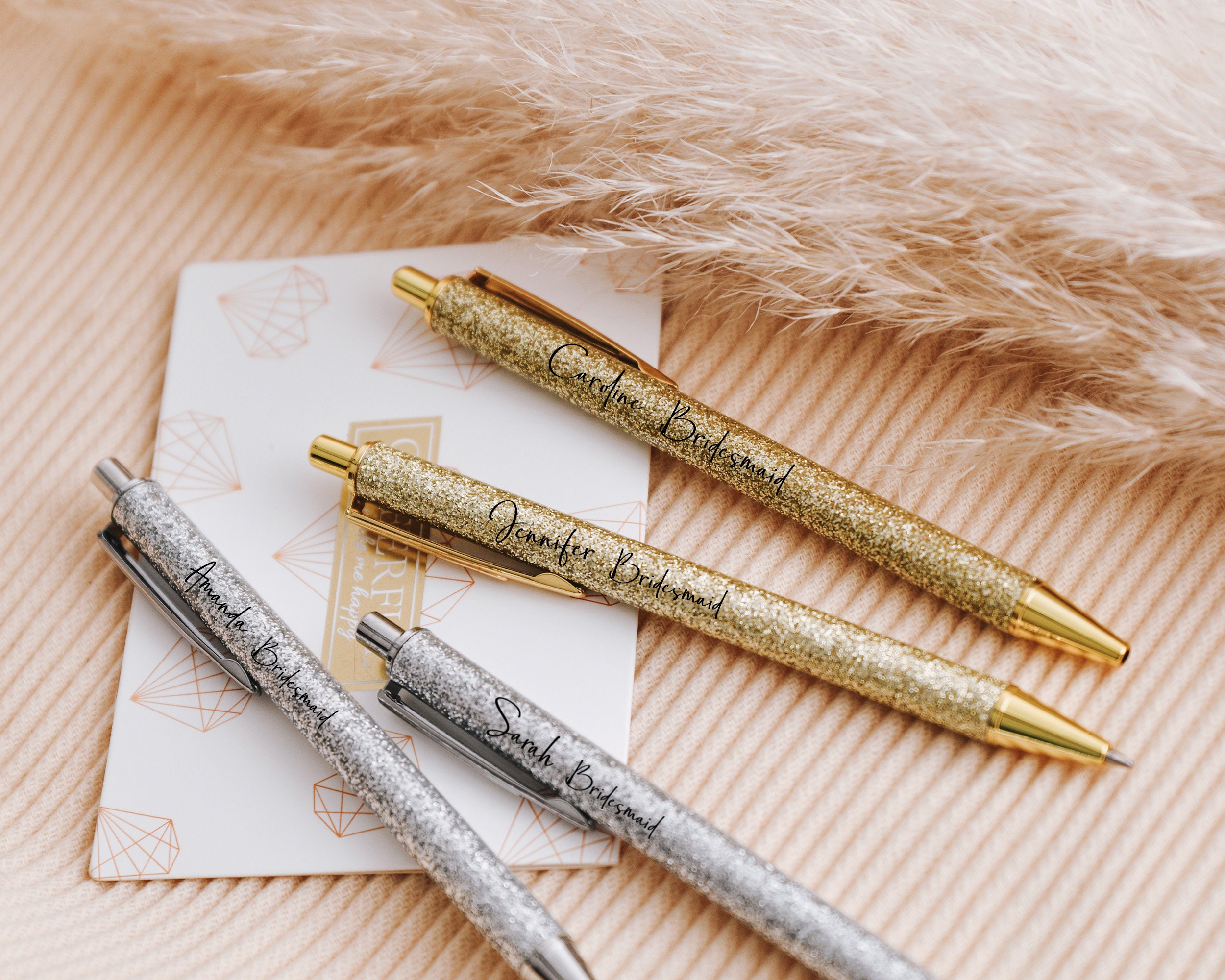 Stylish Metallic Rose Gold Pen Set Deluxe Gift Box Included - Etsy