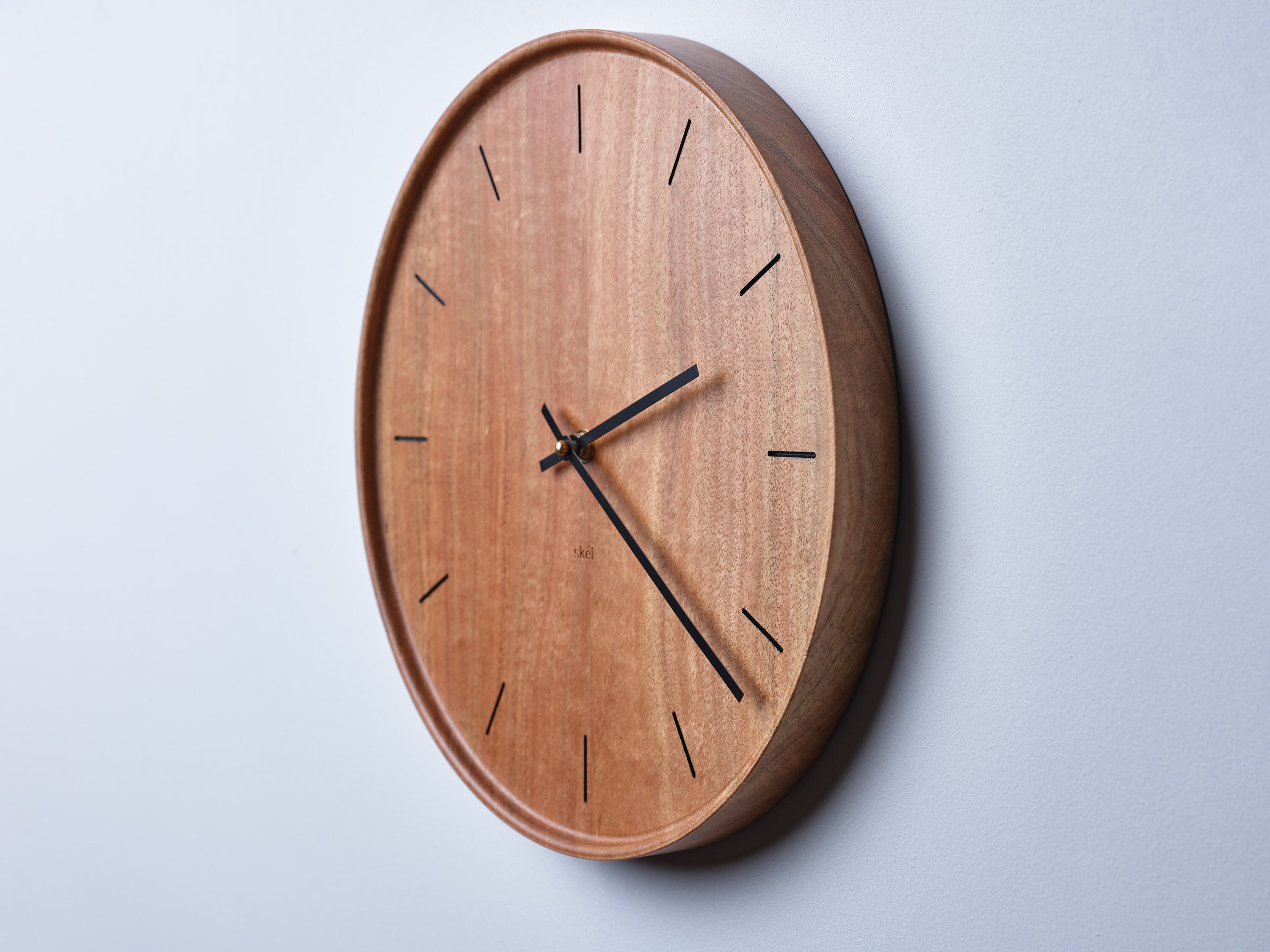 Australian Wood Clock | Australian Blackbutt Clock | Minimalist Wooden ...