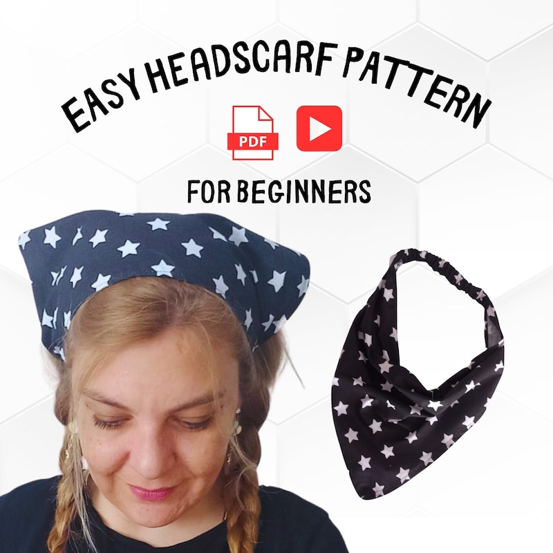 Kerchief Style Headband - Etsy