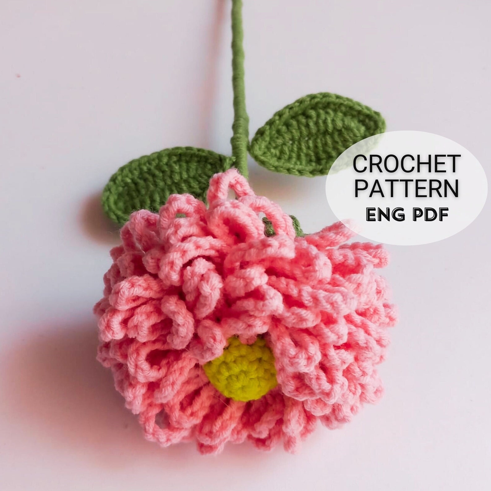 Crochet Dahlia Pattern: DIY Flower Bouquet Tutorial (english PDF) - Etsy