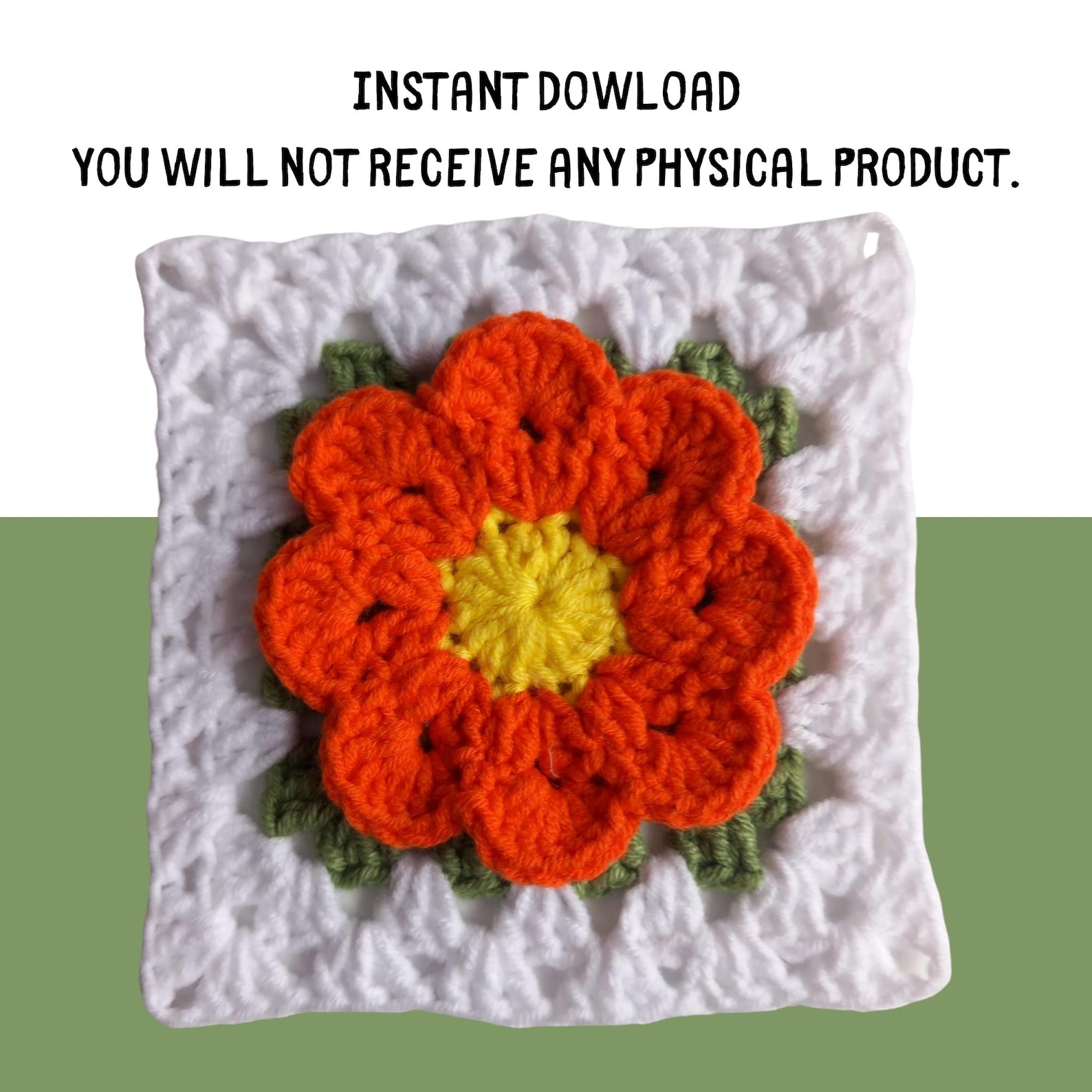 Crochet 3D Flower Granny Square Pattern: DIY Blanket Motif (PDF Pattern ...