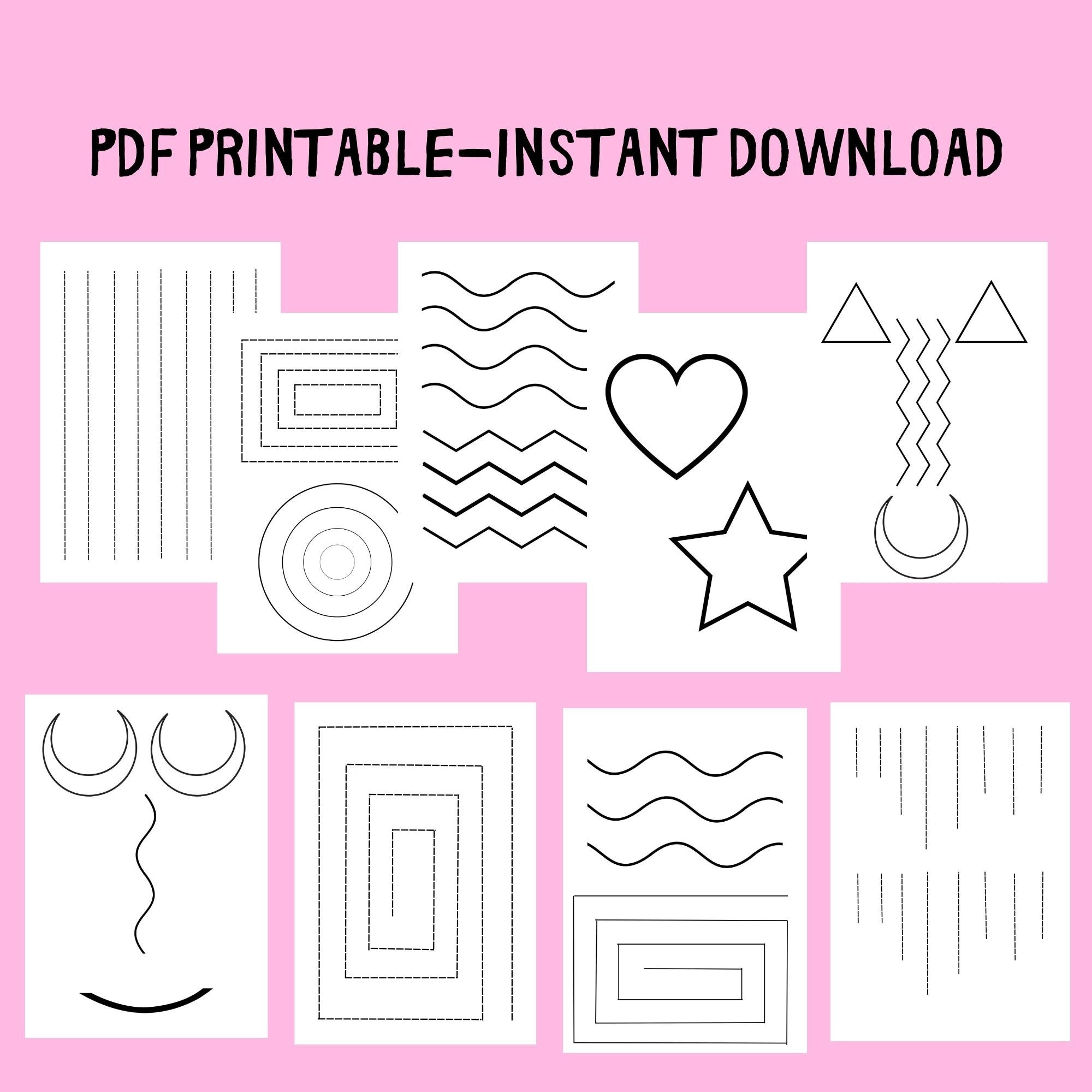 Printable Sewing Practice Worksheets Learn to Sew Practice Sheets ...