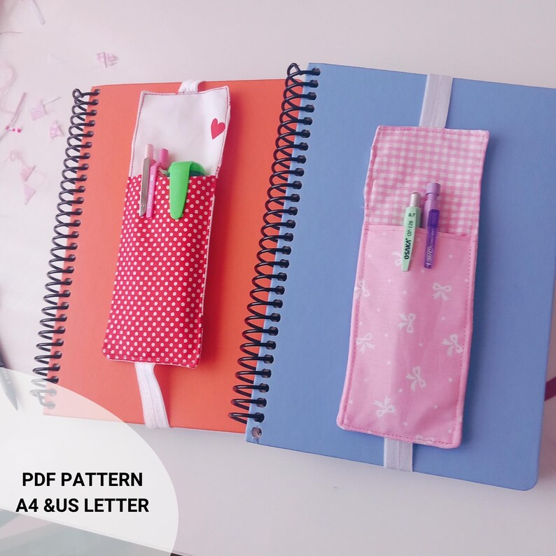 Pencil Holder Bookmark Sewing Pattern – Beginner-video Tutorial ...