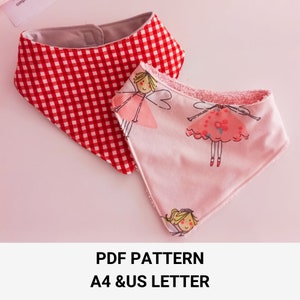 Bib Pattern PDF EASY for Beginners | Video Tutorial | Bandana Bib ...