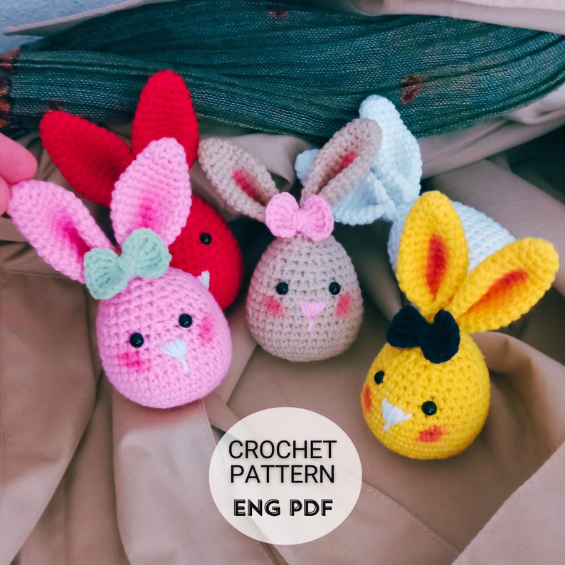 Crochet Bunny Egg Pattern: Easter Amigurumi (PDF Download) - Etsy