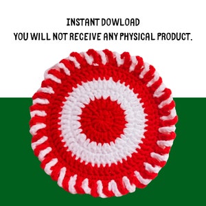 Crochet Coasters Pattern | Christmas Candy Coaster | DIY Cute Coaster ...