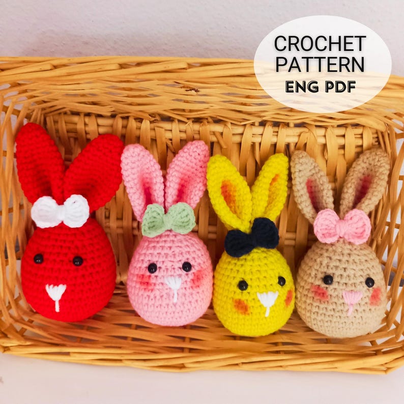Crochet Bunny Egg Pattern: Easter Amigurumi (PDF Download) - Etsy