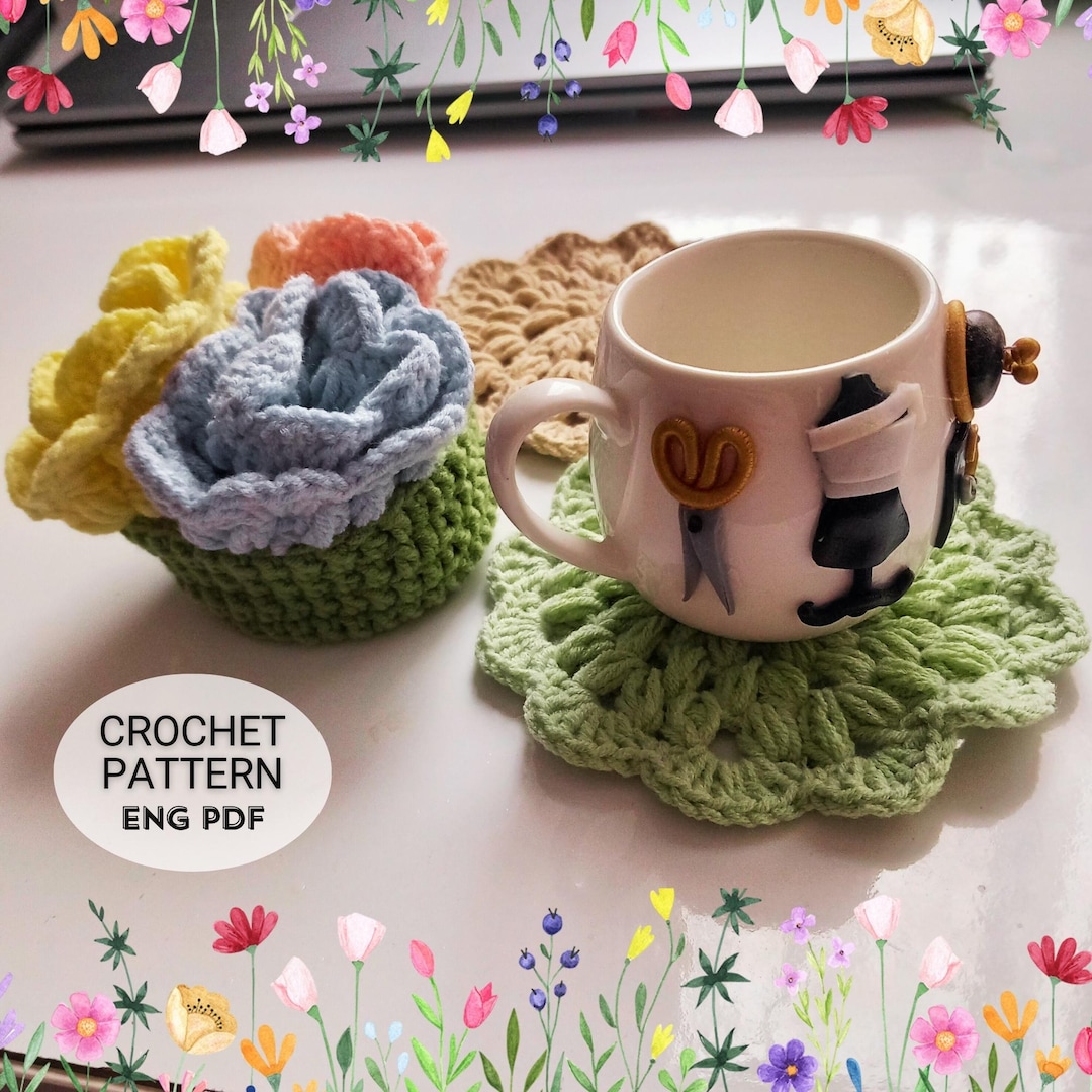 Crochet Soft Coaster Pattern - Beginner-friendly PDF Tutorial - DIY ...