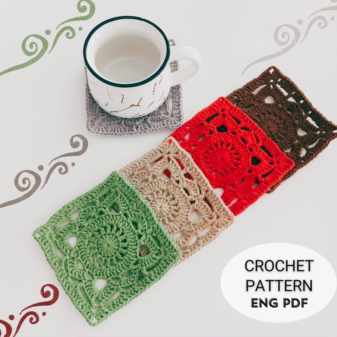 Willow Granny Square Crochet Pattern | Floral Granny Square | DIY ...