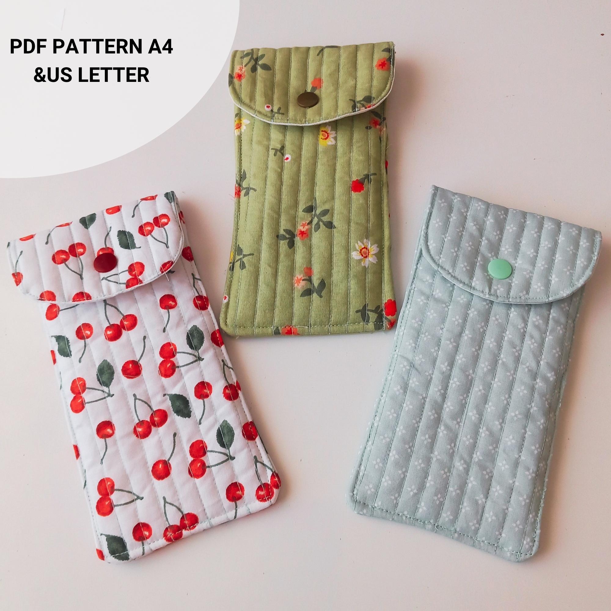 Quilted Glasses Case Pattern EASY for Beginners - Video Tutorial ...
