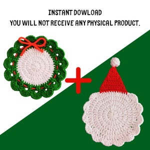 Crochet Coasters Patterns 2 in 1 Christmas Coasters | DIY Cute Coasters ...