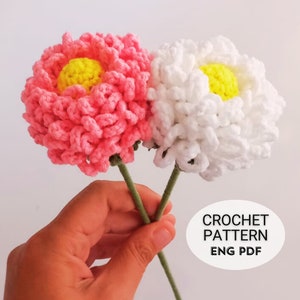 Crochet Dahlia Pattern: DIY Flower Bouquet Tutorial (english PDF) - Etsy
