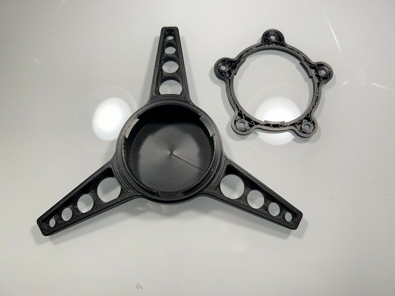 Knock off Tri-bar Spinner Center Cap Set for Vintage Torq Thrust Wheels ...