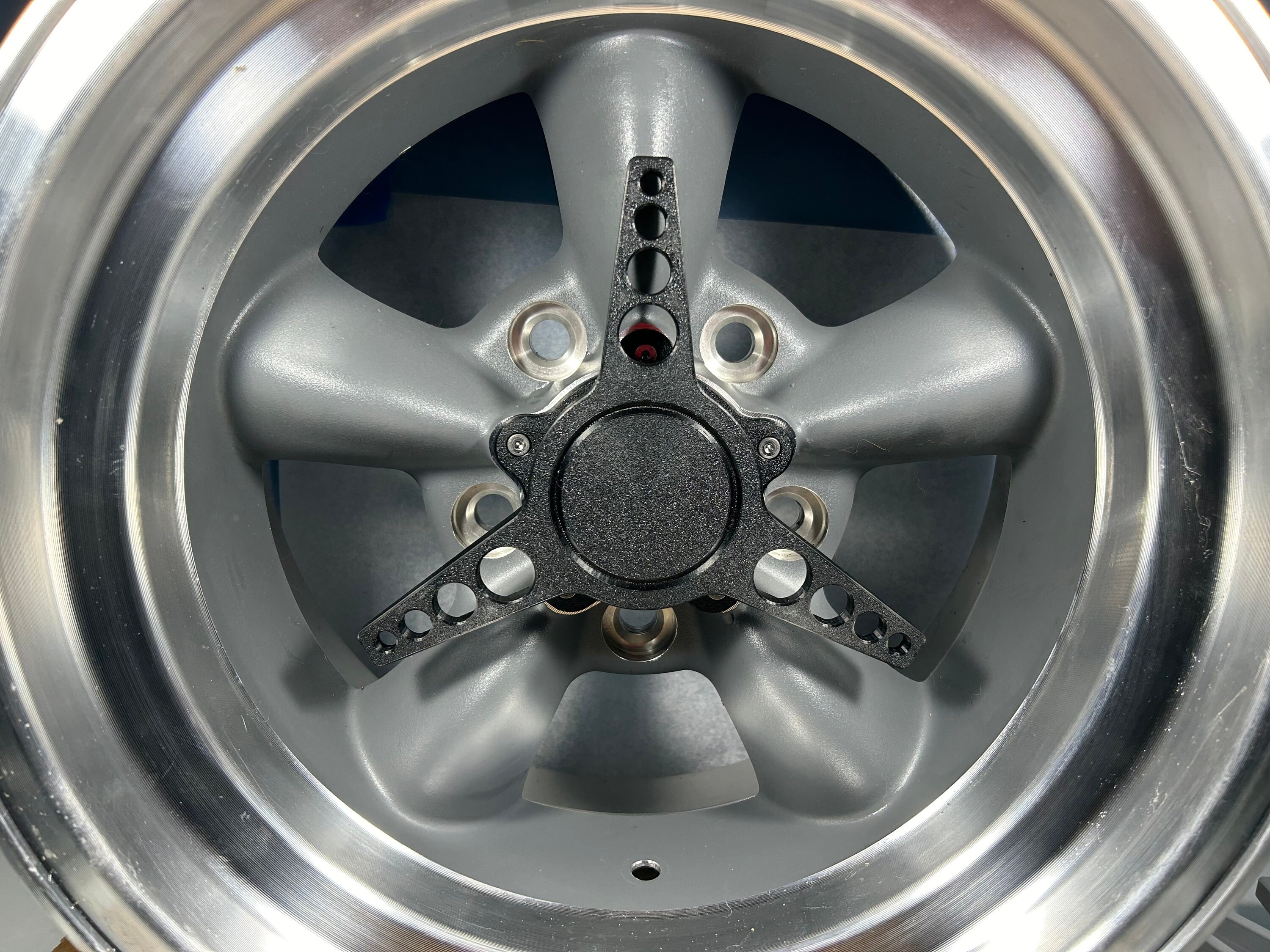 Torq Thrust Knock off Tri-bar Spinner Center Cap Set for American ...