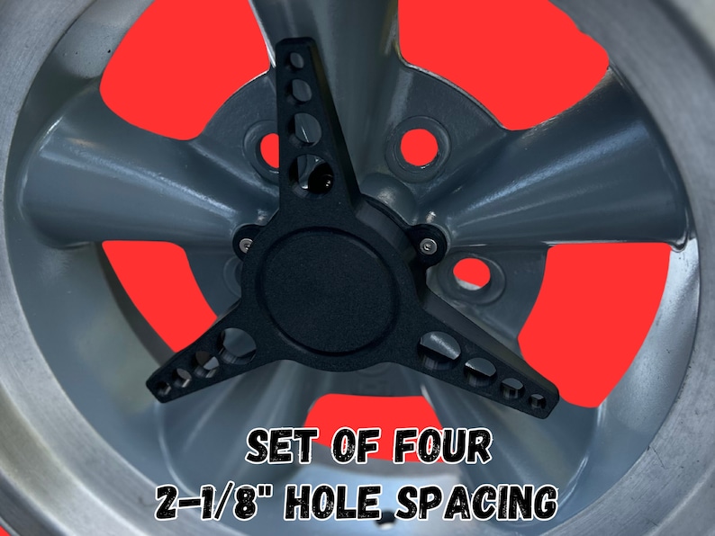 Knock off Tri-bar Spinner Center Cap Set for ET Wheels 2-1/8" Hole ...