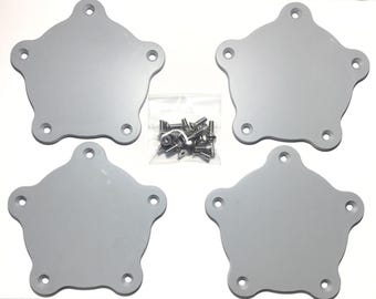 Knock off Tri-bar Spinner Center Cap Set for American Racing Torq ...