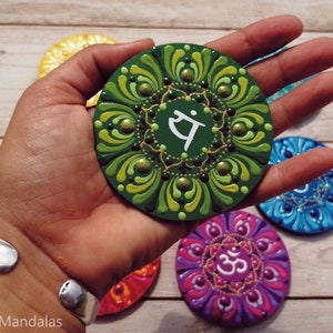 Seven Chakras Original Painting Fridge Magnets 7,5 Cm, on Wood - Etsy