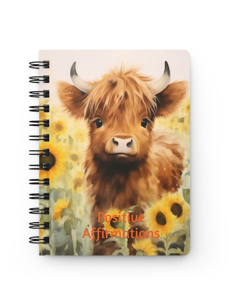 Highland Baby Cow Journal, Watercolor Highland Cow Journal, Gifts ...