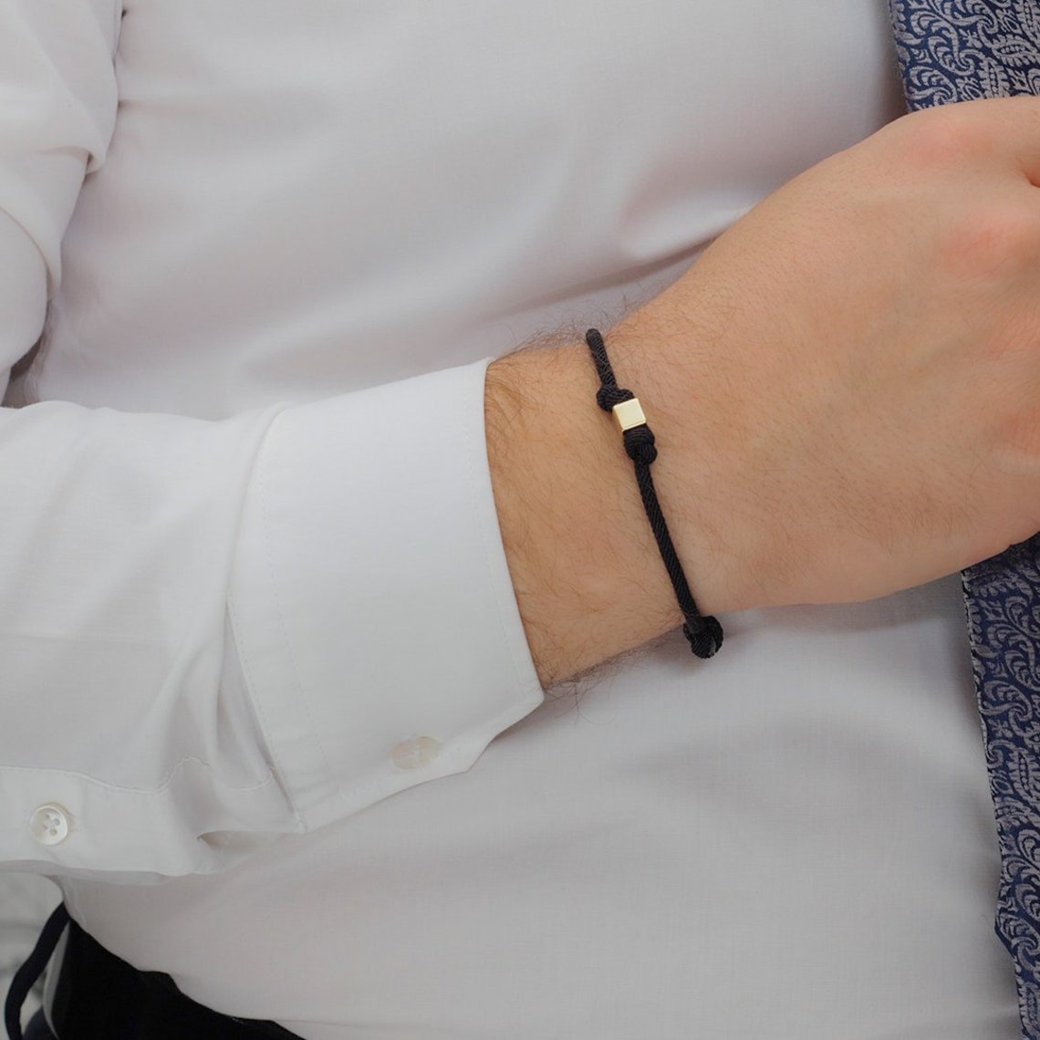 14K Real Gold Rope Bracelet,solid Gold Bracelet for Men,yellow Gold Man ...