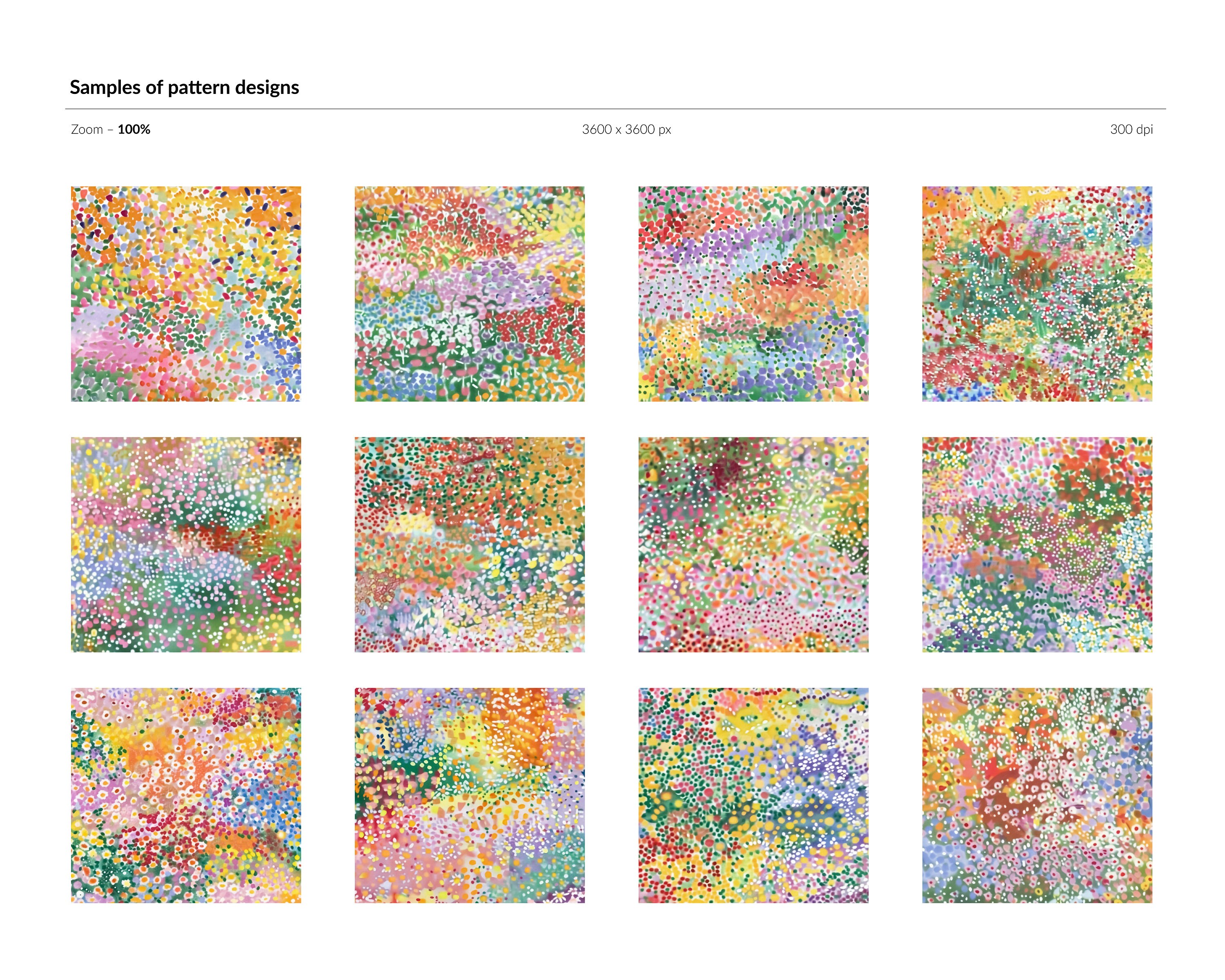 Calico Digital Papers, Miniature Flowers Print, Floral Wallpaper ...