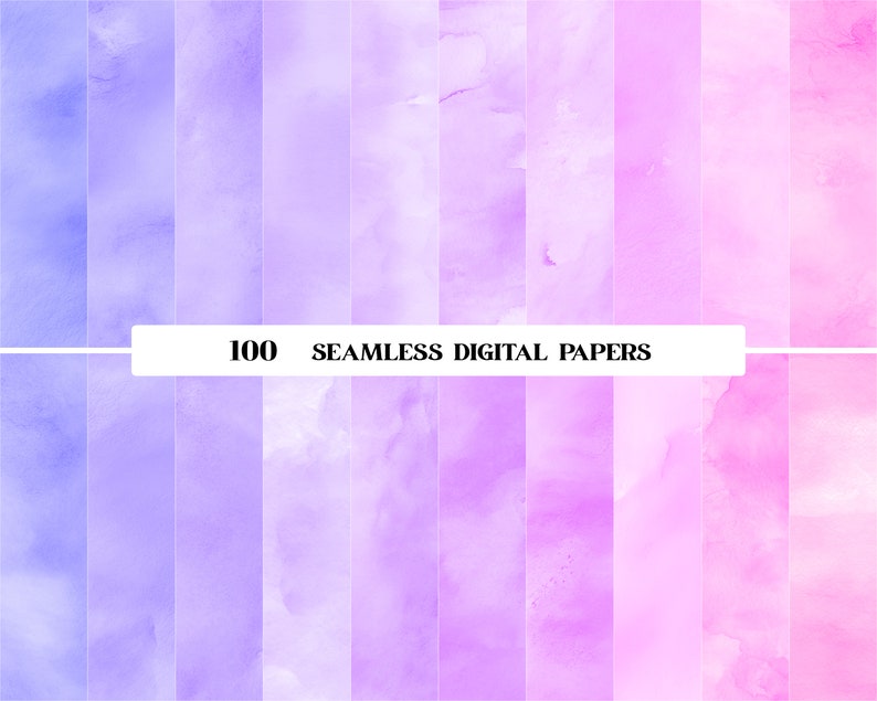 Watercolor Texture Backgrounds, Seamless Digital Papers, Commercial ...