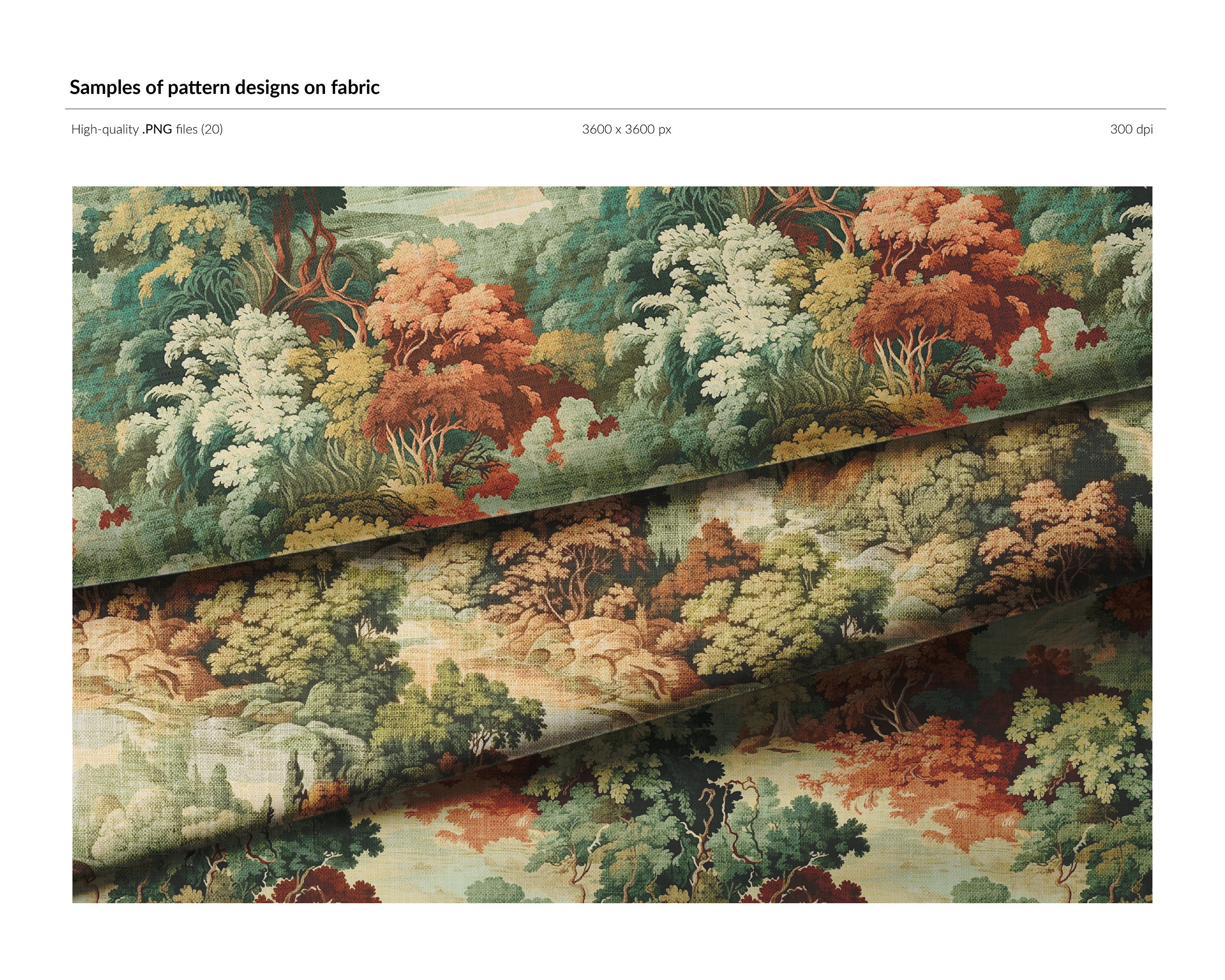 Vintage Digital Papers, Toile De Jouy Art, Fantasy Kingdom Patterns ...