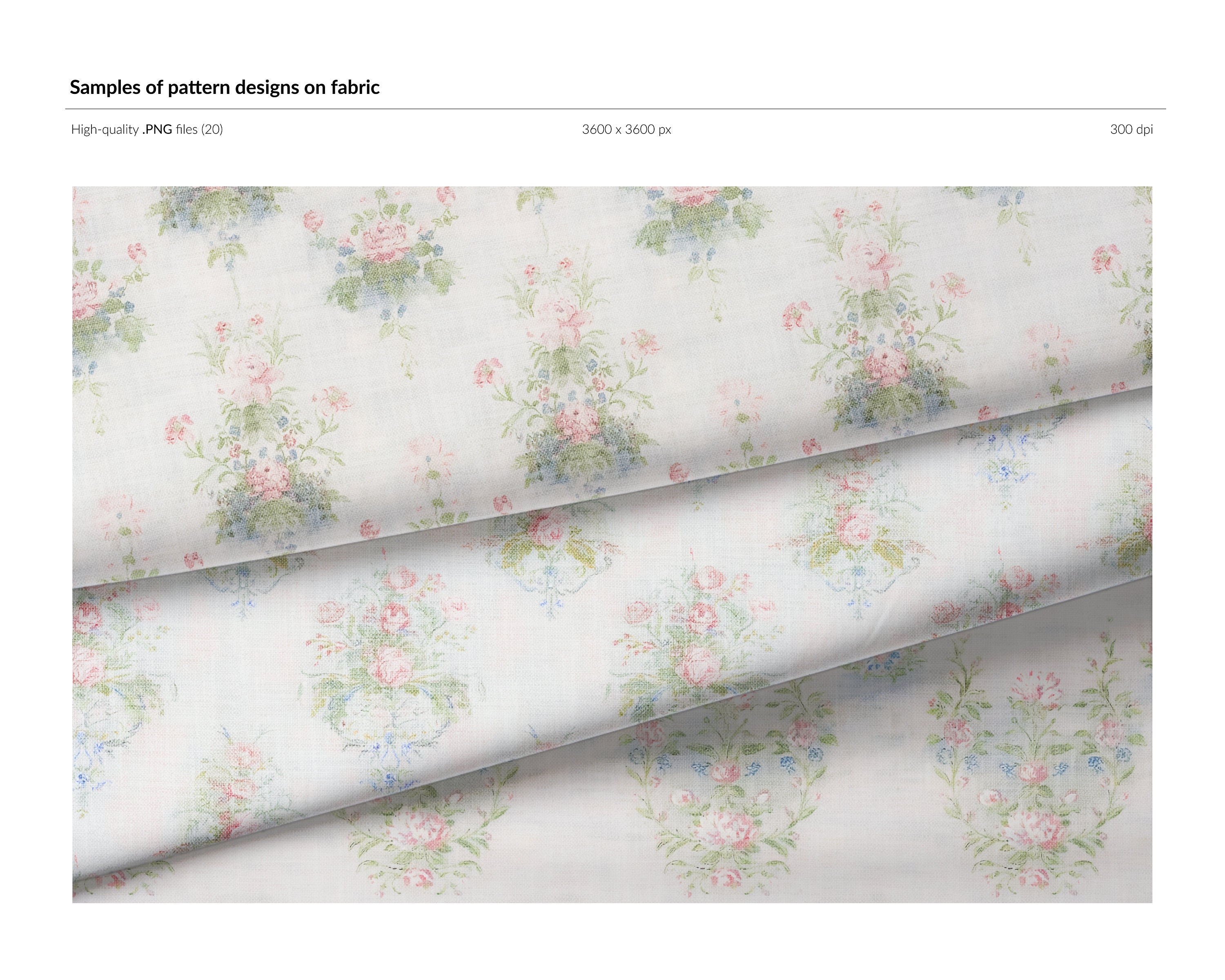 Cottagecore Digital Papers, Pastel Renaissance, Vintage Floral Fabric ...