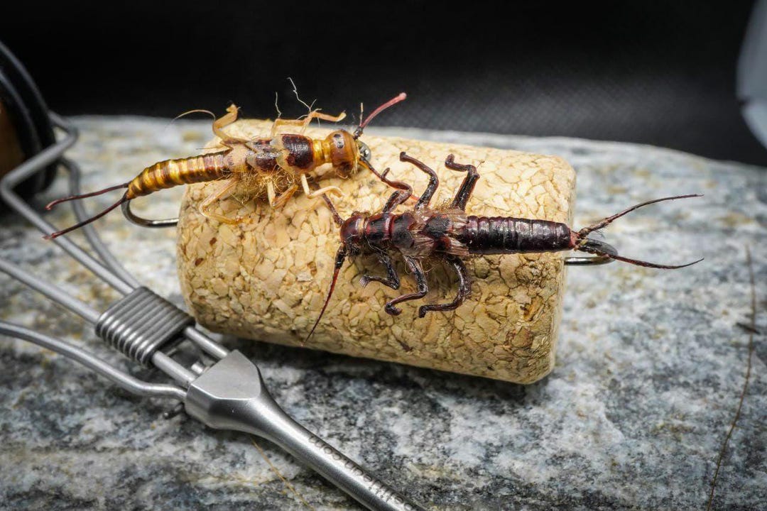 Fly Fishing - Realistic Stonefly - Trout, Grayling, Barbel - Etsy