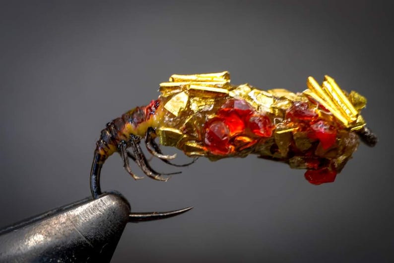 Fly Fishing - Cased Caddisfly Larva With Precious Stones - Realystyc ...