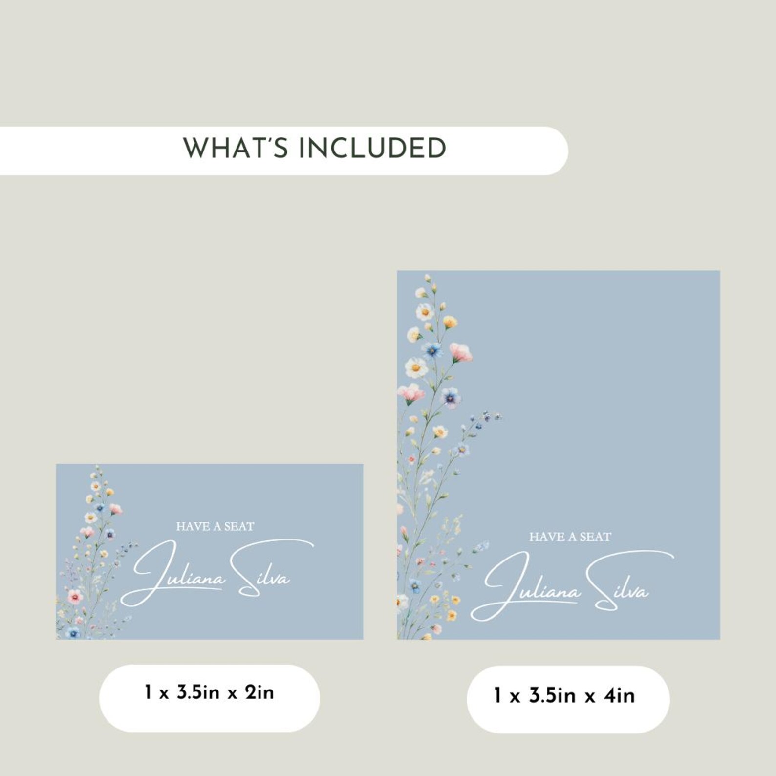 Customizable Place Cards for Weddings | Editable Canva Template | DIY ...