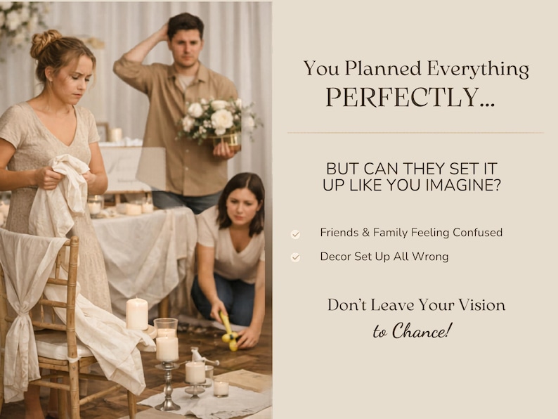 Wedding Setup Template, Plan It Once Hand It Over, Stress Free Wedding ...