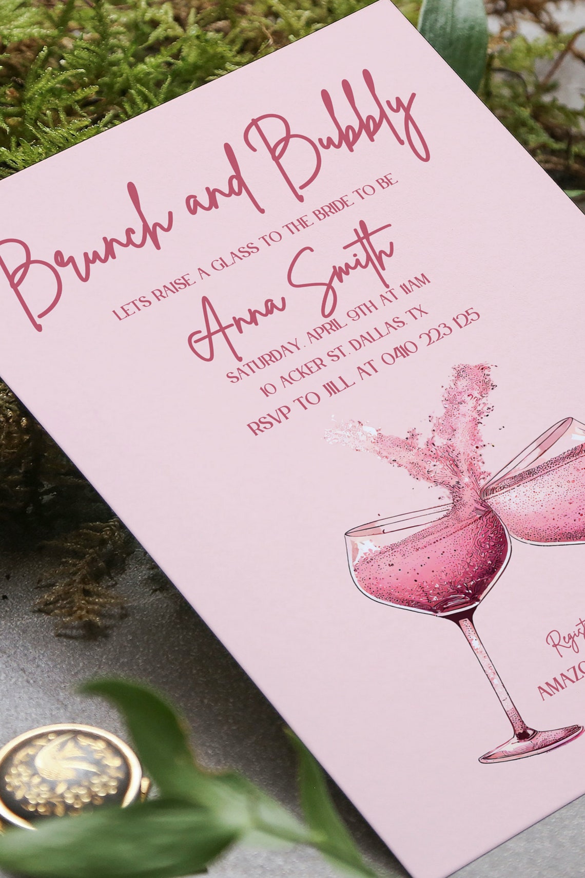 Editable Hens Party Invitation Template Brunch and Bubbly Printable ...