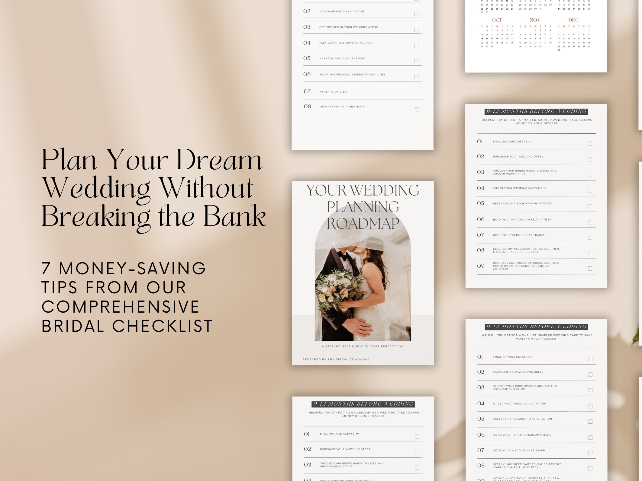 The Ultimate Wedding Timeline Template Printable PDF Bridal Checklist ...