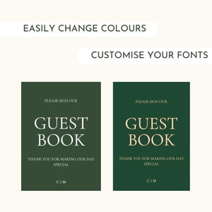 Editable Guest Book Sign Template for Events Canva Customizable Sign ...