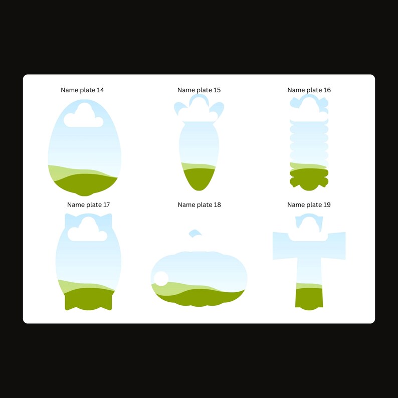 Canva 40oz Stanley Tumbler Name Plate Template Bundle Name Tag Name ...