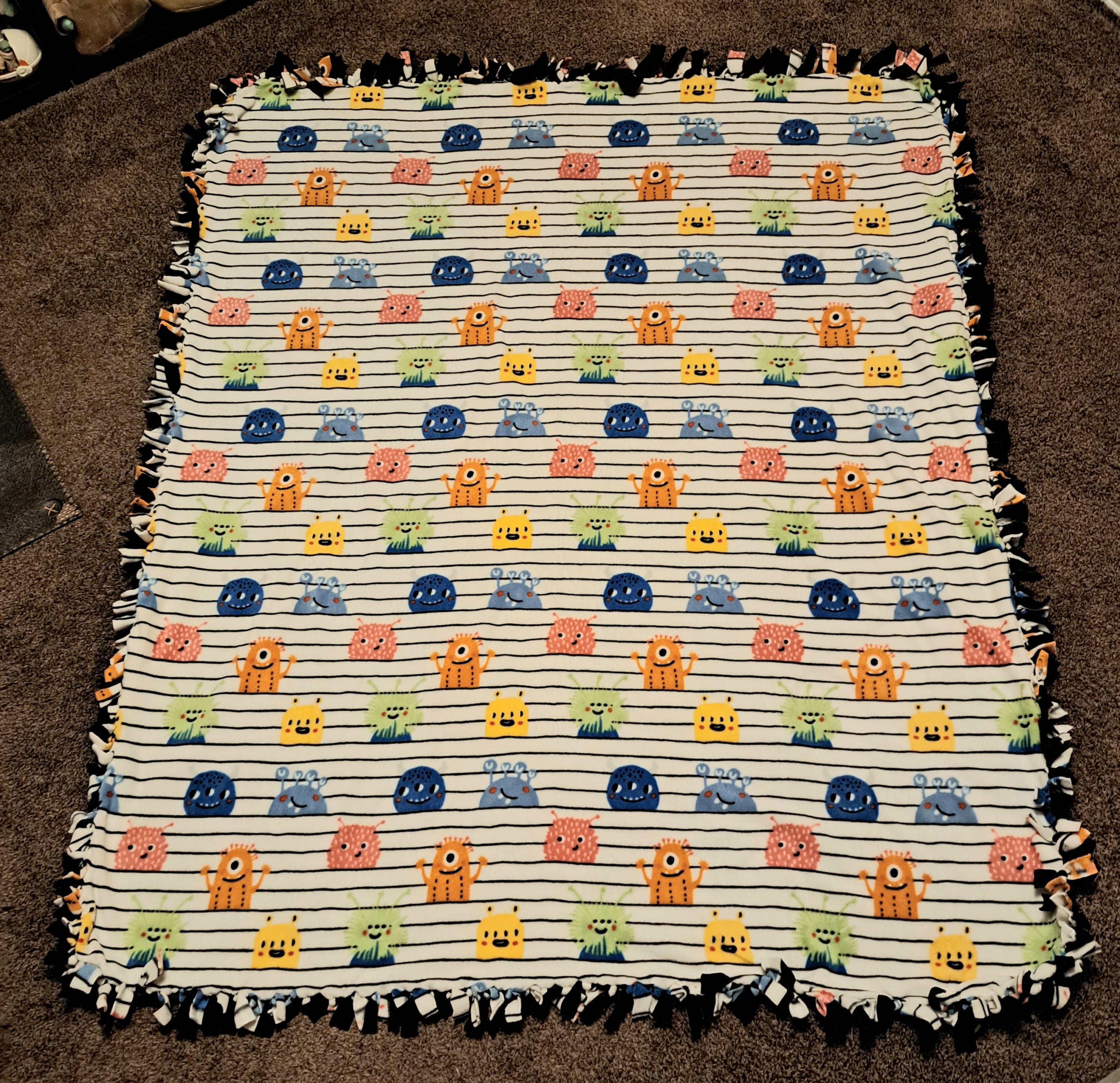 Handmade Jumbo Colorful Cute Monster Monsters No Sew Fleece - Etsy