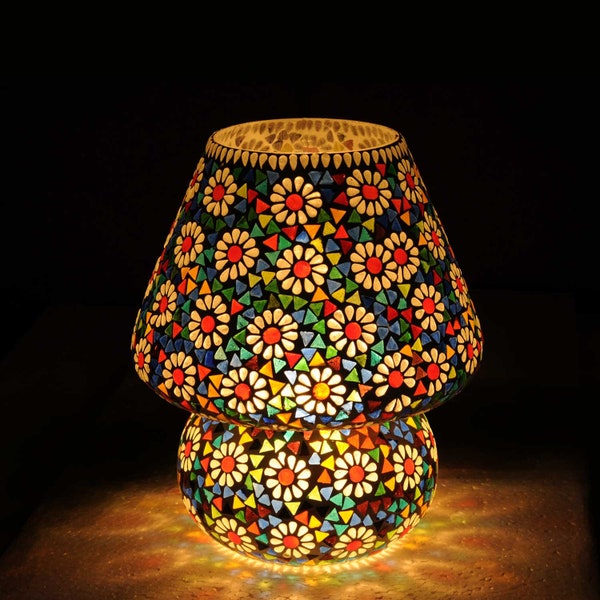 Mosaic Table Lamp - Etsy