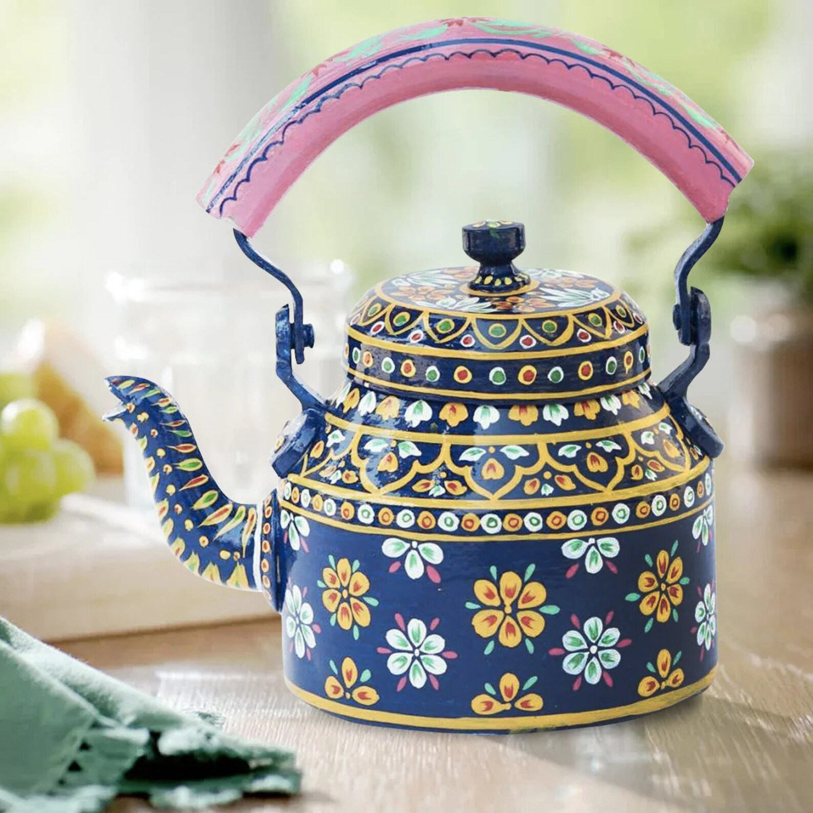 Handcrafted Tea Kettle Tea Serving Pot Christmas Gift Home Decor Dining ...