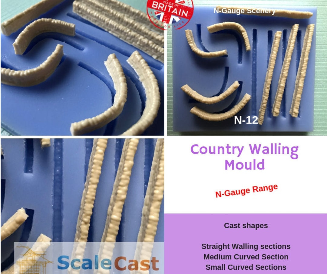 N12 N Gauge Country Walling Mould - Model Railway Scenery - Etsy