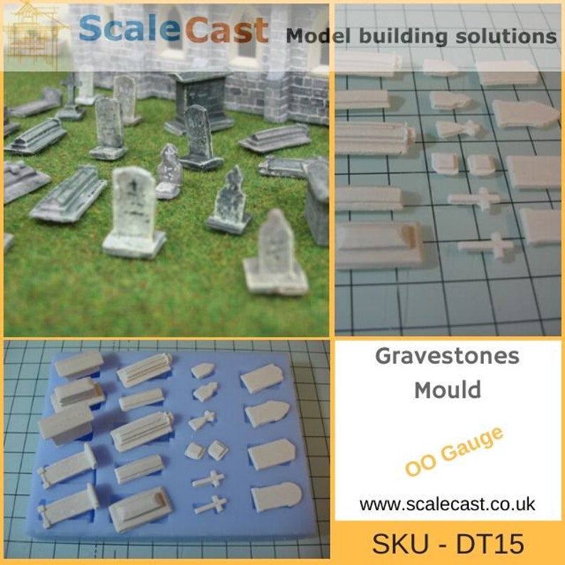 DT15 Model Railway Gravestones Mould OO Gauge - Etsy
