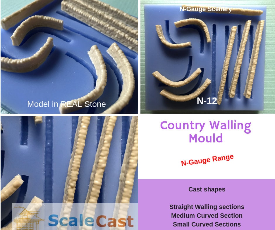 N12 N Gauge Country Walling Mould Model Railway Scenery - Etsy