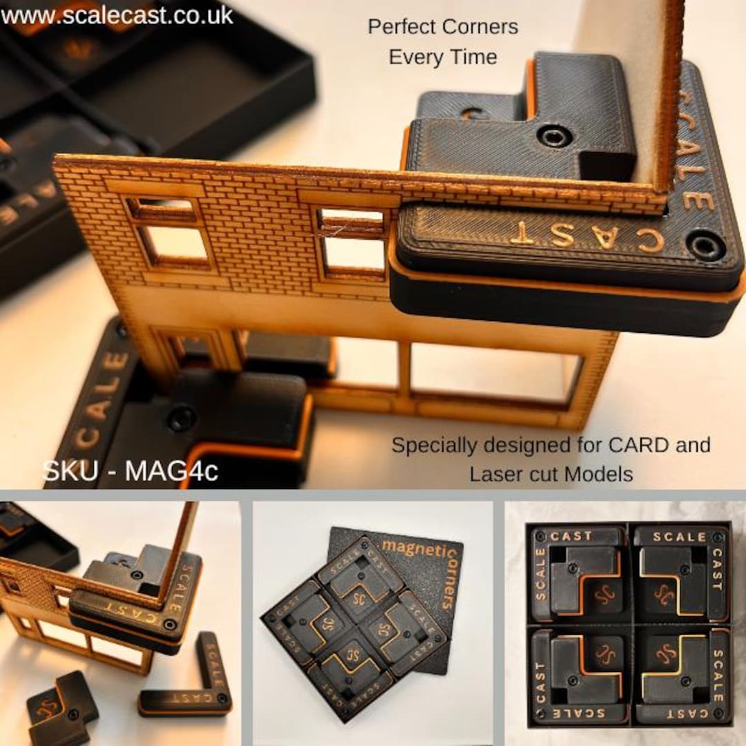 Magnetic Corner Clamps - 4 Sets for CARD - Mag4c- for Model ...