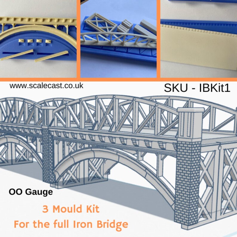 Iron Bridge 3 Mould Kit for Model Railways OO Ibkit1 - Etsy