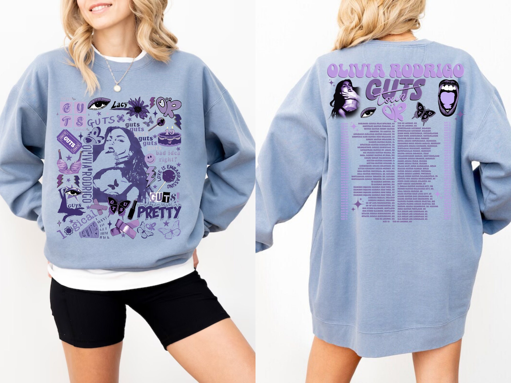 Olivia Rodrigo Guts Shirt, Olivia Rodrigo Guts Merch, Guts Tour 2024 ...
