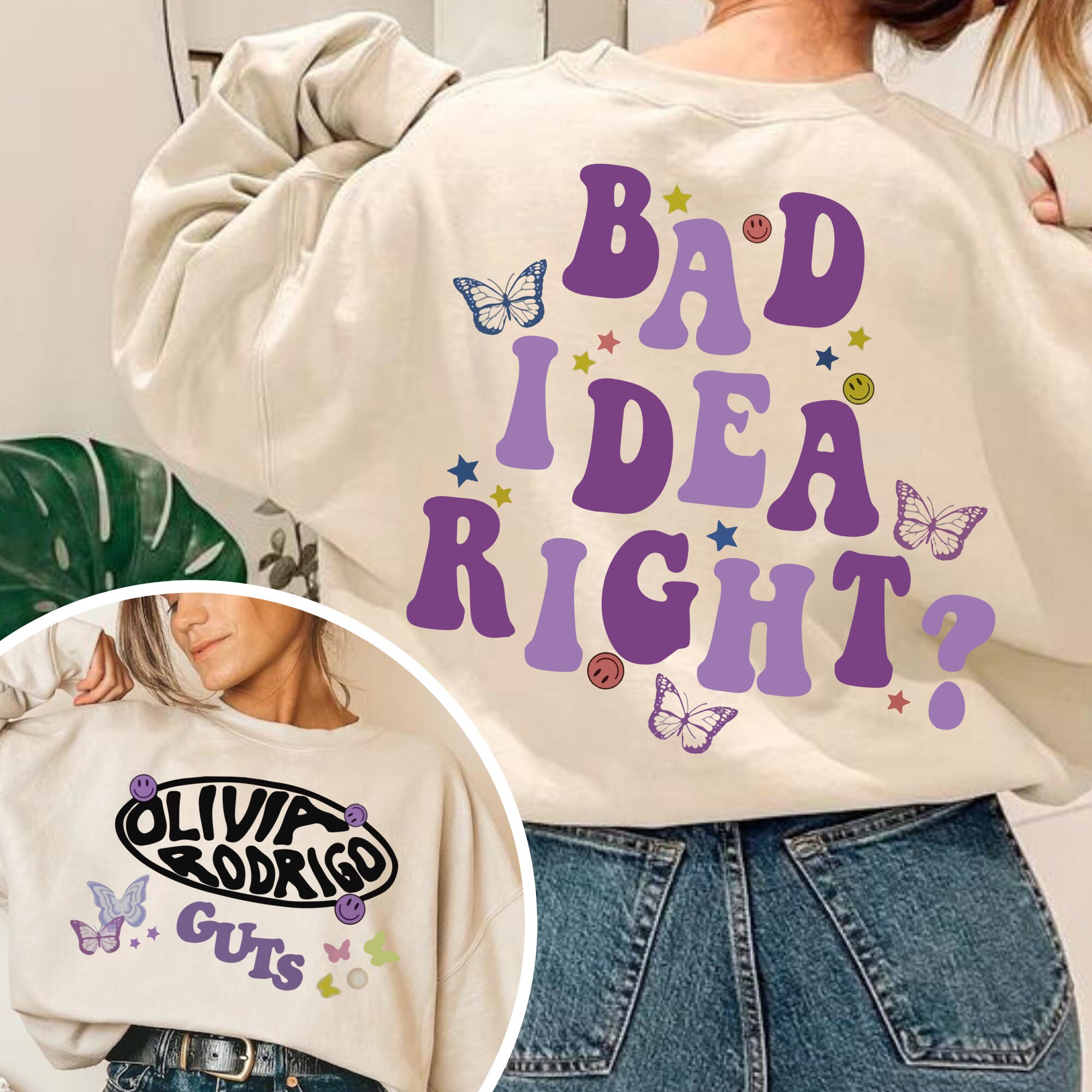 Camiseta Olivia Rodrigo Guts Tour 2024 Olivia Rodrigo Merch Doble Cara ...