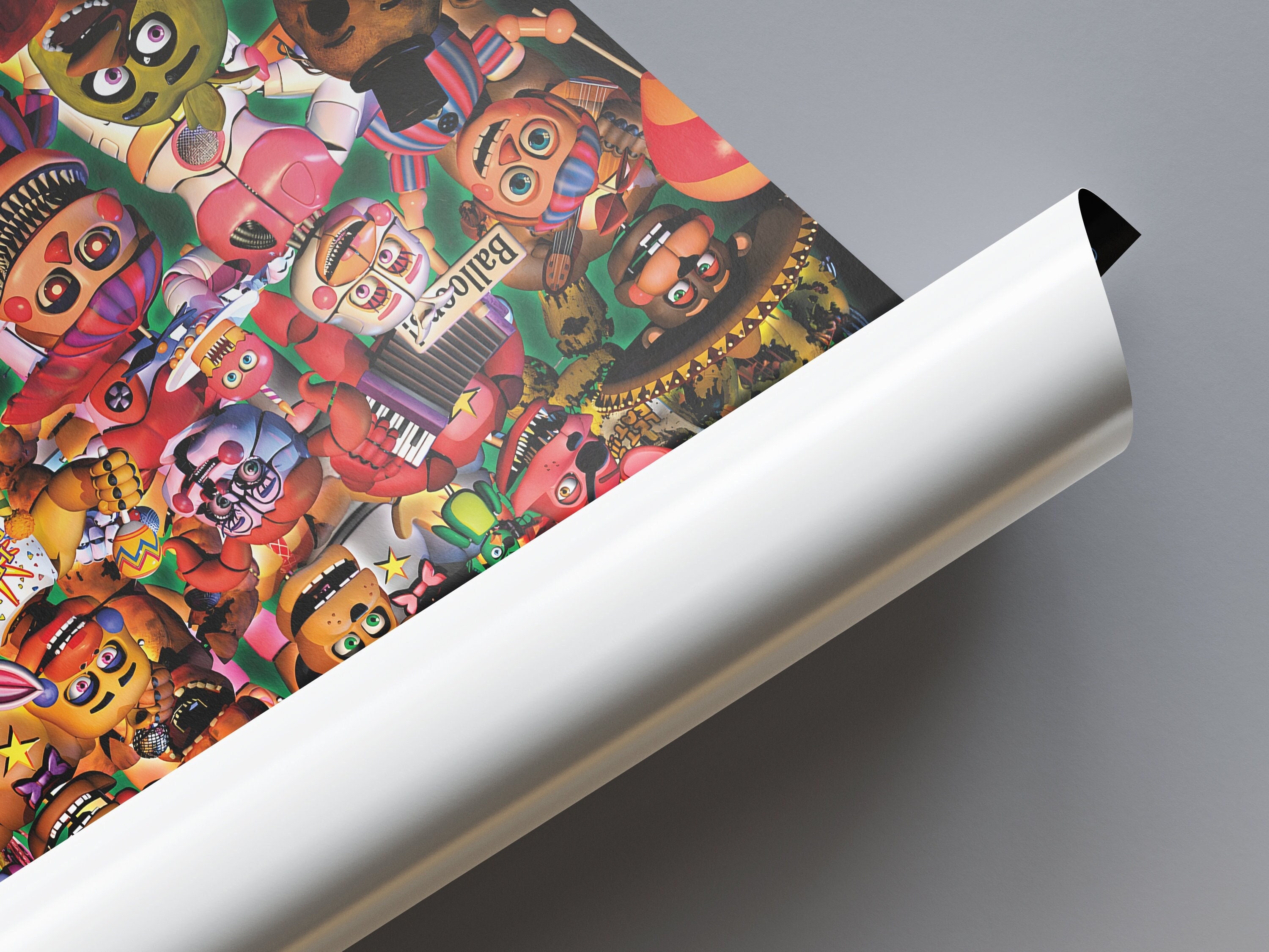 Five Nights At Freddy's, FNAF Poster | Gaming Poster | 3 Colors 1 Price ...