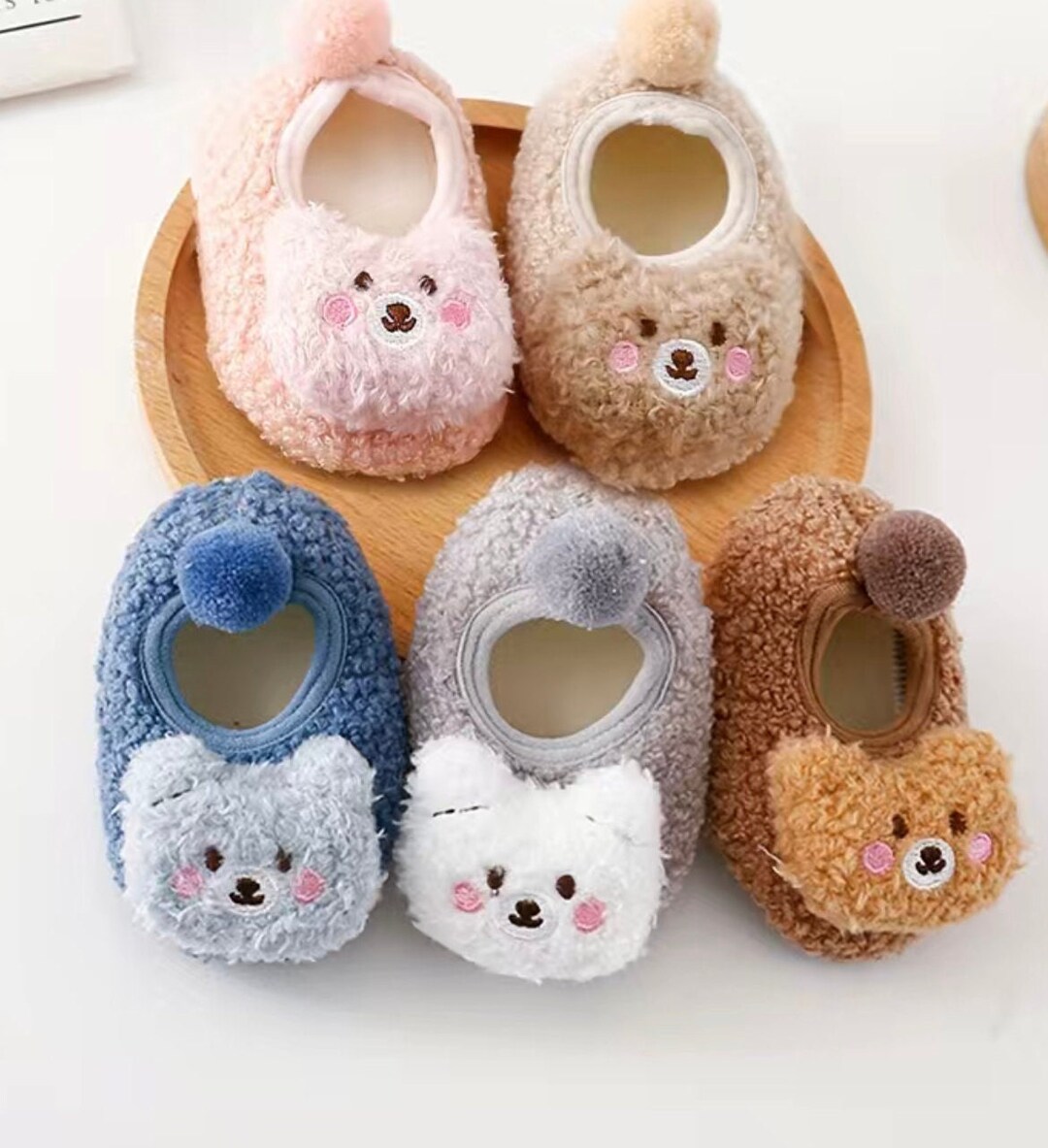 Baby Slipper. Furry Animal Slipper. Cot Shoe - Etsy